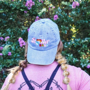 Roller Babe Denim Dad Hat roller Skater Embroidered Baseball Cap - Etsy