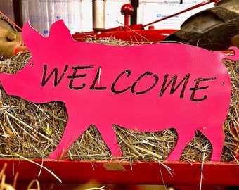 Welcome to Our Pig Pen Sign Everyday Sign Pig Sign Year - Etsy