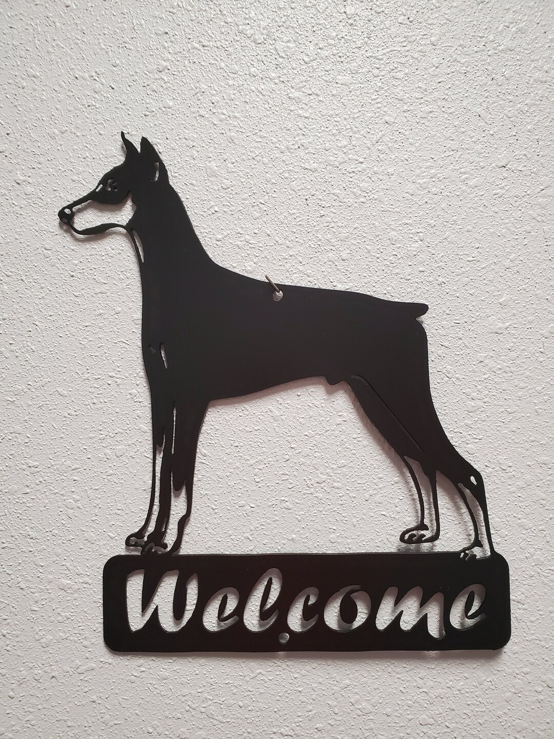 Doberman Welcome Sign - Etsy