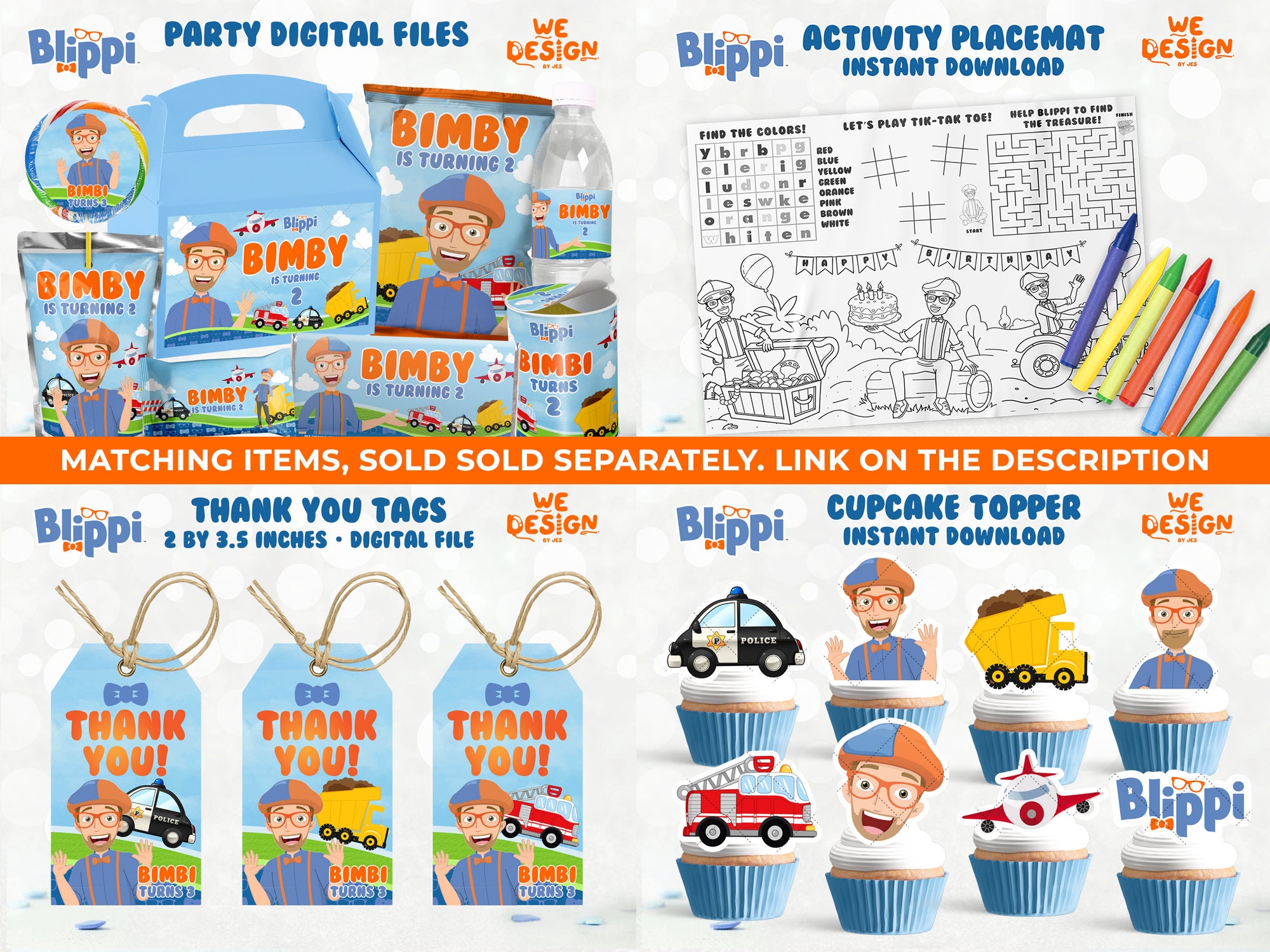 Blippi Birthday Blippi Backdrop Blippi Party Supplies | Etsy India