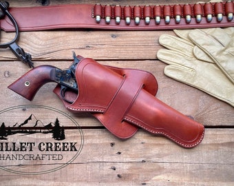 Western Cowboy Single Action Leather Holster El Dorado Style - Etsy