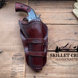 Western Double Loop Schofield Leather Holster - Etsy