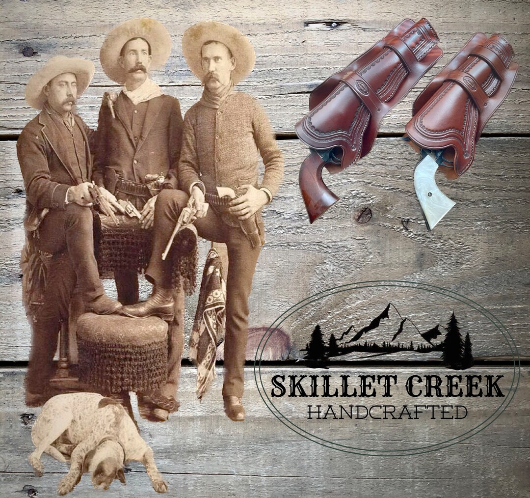 Cheyenne Style Western Single Action Leather Double Loop Holster - Etsy