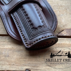 Cheyenne Style Western Single Action Leather Double Loop Holster - Etsy