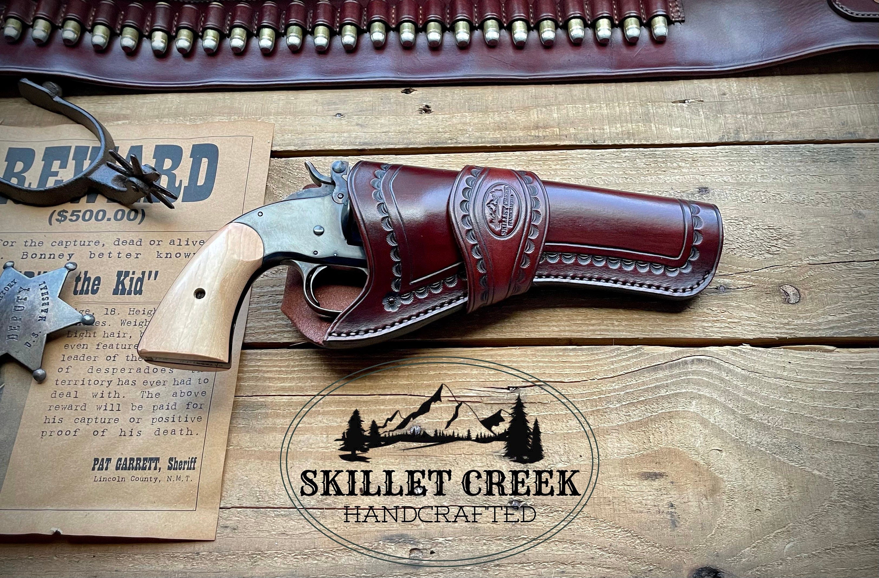 Western Cowboy Single Action Leather Holster El Dorado Style -schofield ...