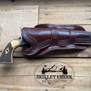 Cheyenne Style Western Single Action Leather Double Loop Holster - Etsy