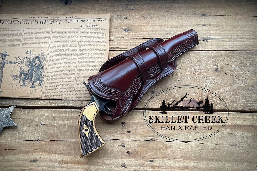 Galletin Style Western Single Action Leather Double Loop Holster - Etsy