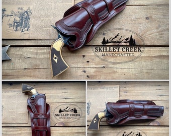 Galletin Style Western Single Action Leather Double Loop Holster - Etsy