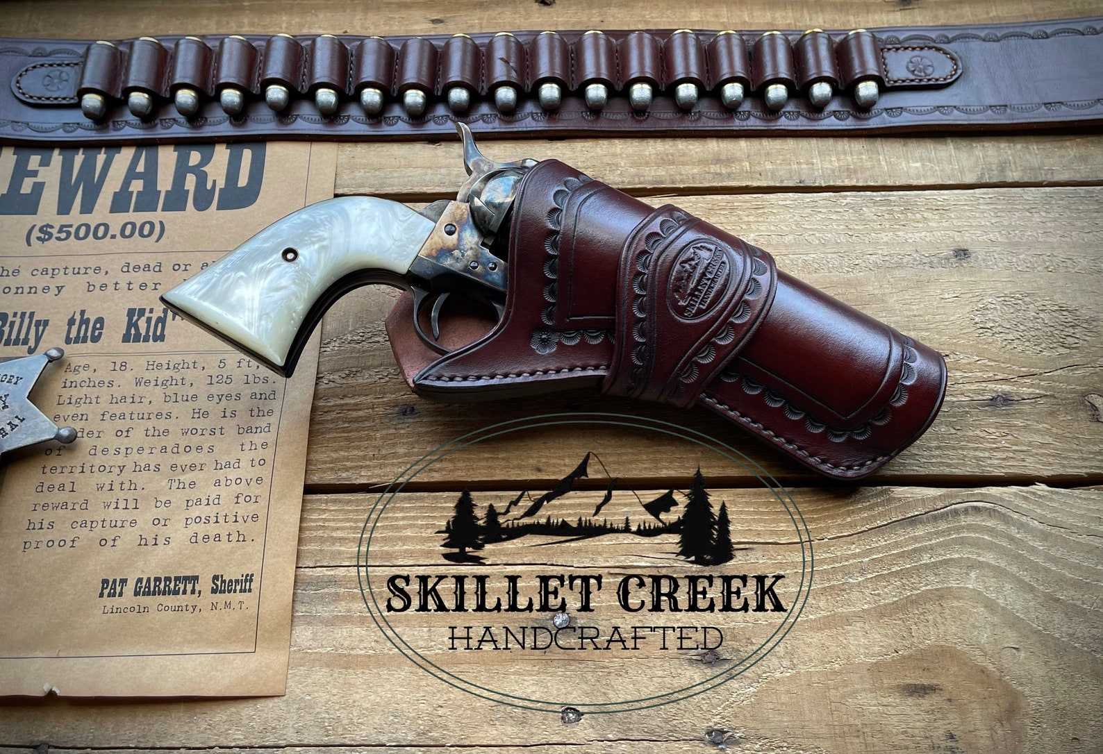 Western Cowboy Single Action Leather Holster El Dorado Style - Etsy