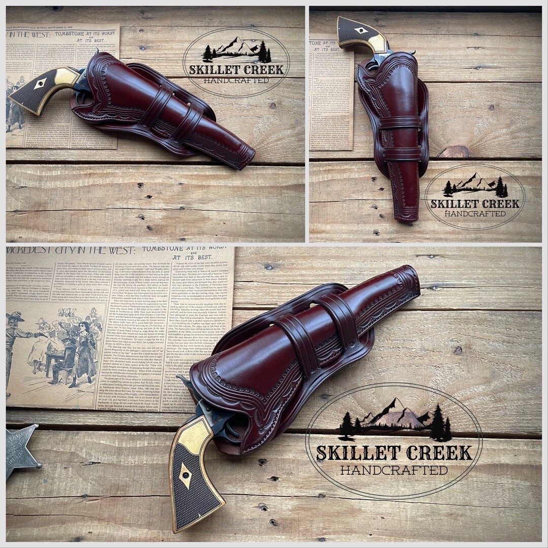 Galletin Style Western Single Action Leather Double Loop Holster - Etsy