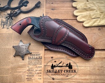 Western Cowboy Single Action Leather Holster El Dorado Style - Etsy