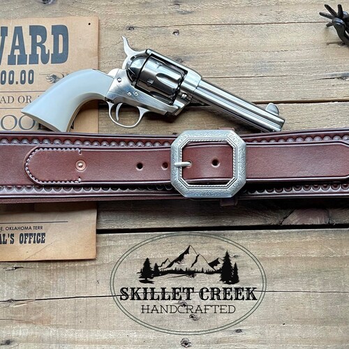 Western Cowboy Single Action Leather Holster El Dorado Style - Etsy