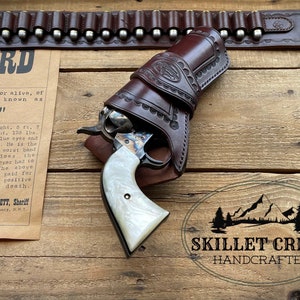 Western Cowboy Single Action Leather Holster El Dorado Style - Etsy