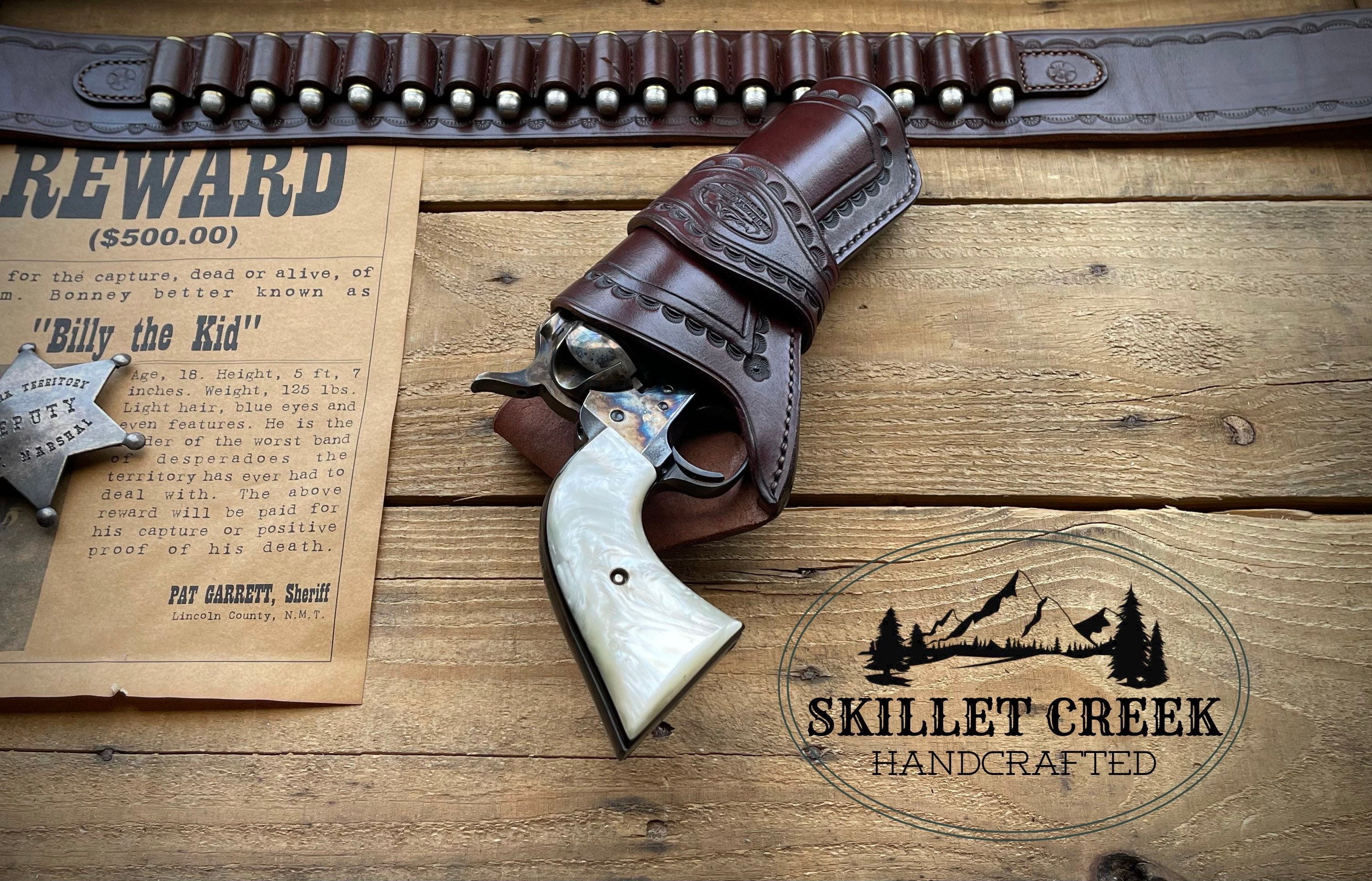 Western Cowboy Single Action Leather Holster El Dorado Style - Etsy