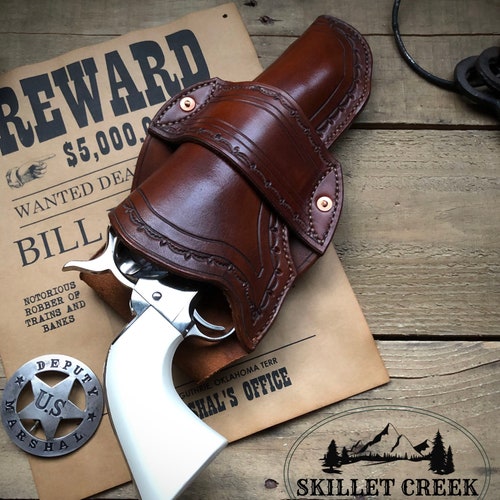 Western Cowboy Single Action Leather Holster El Dorado Style - Etsy