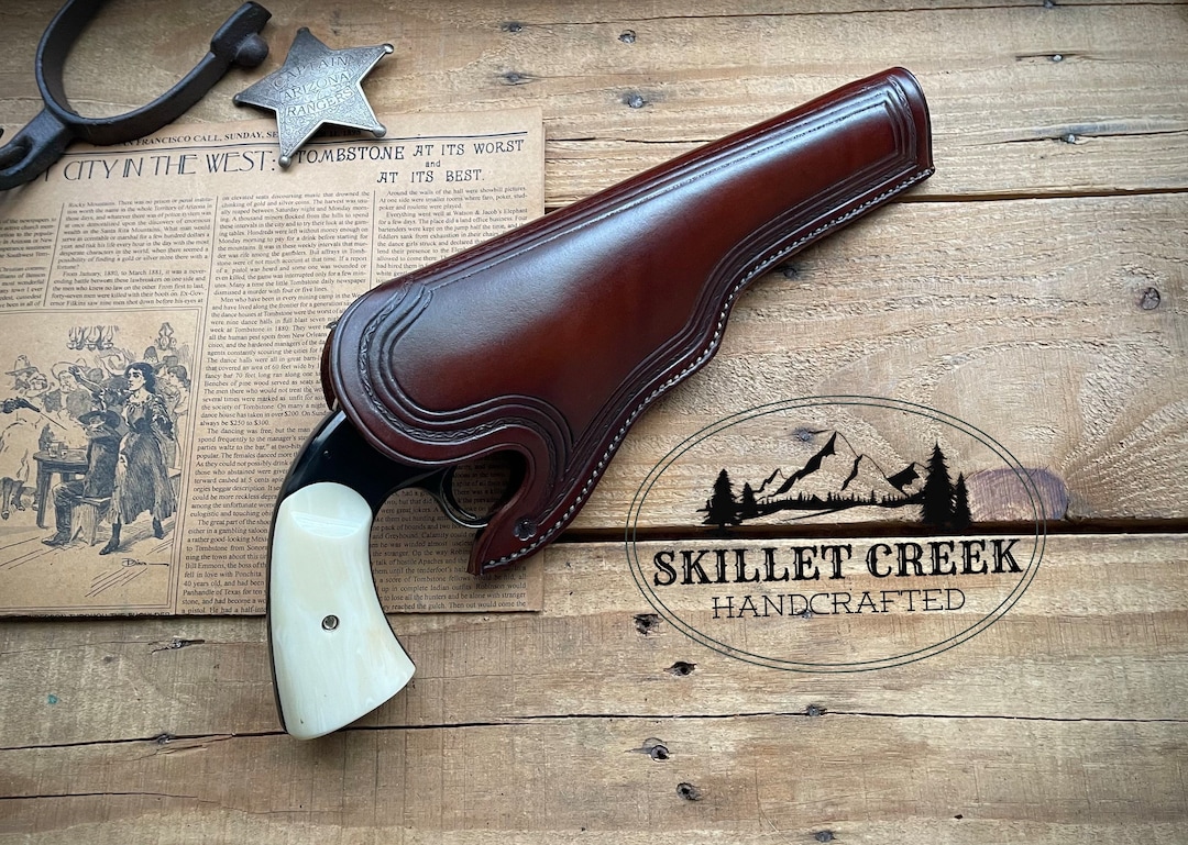 Uberti Schofield- 5” or 7”western Single Action Leather Slim Jim ...