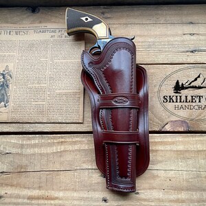 Cheyenne Style Western Single Action Leather Double Loop Holster - Etsy