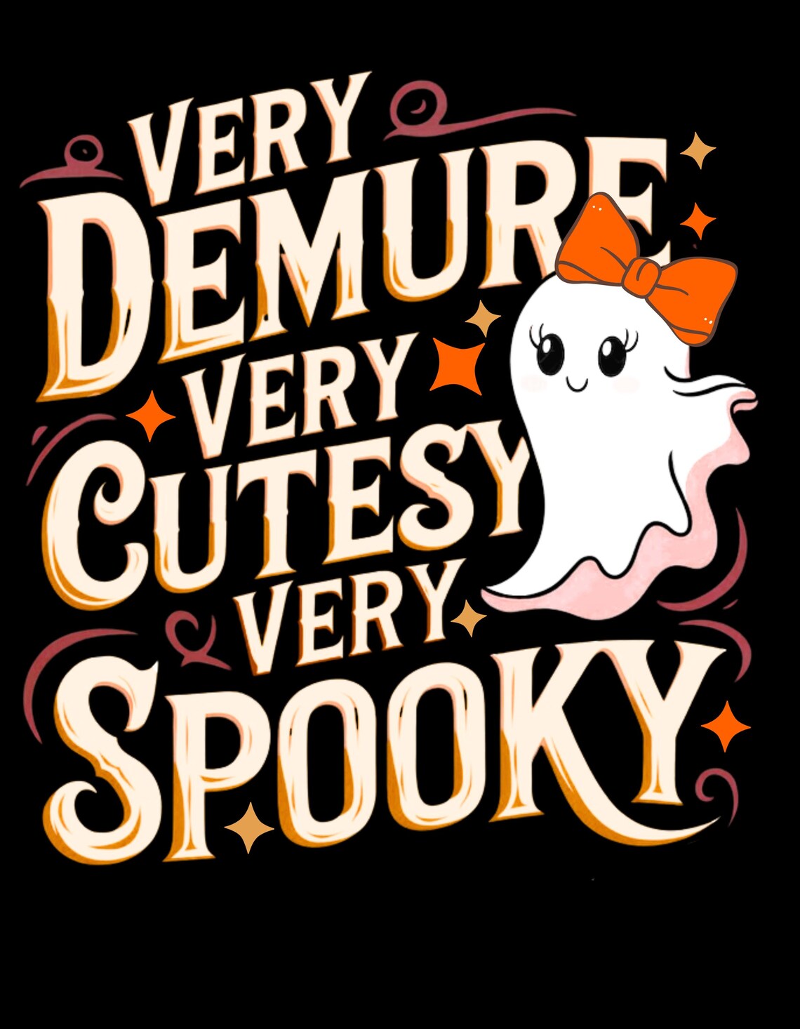 Very Demure Very Cutesy Very Spooky Png, Spooky Demure Png, Very Demure ...