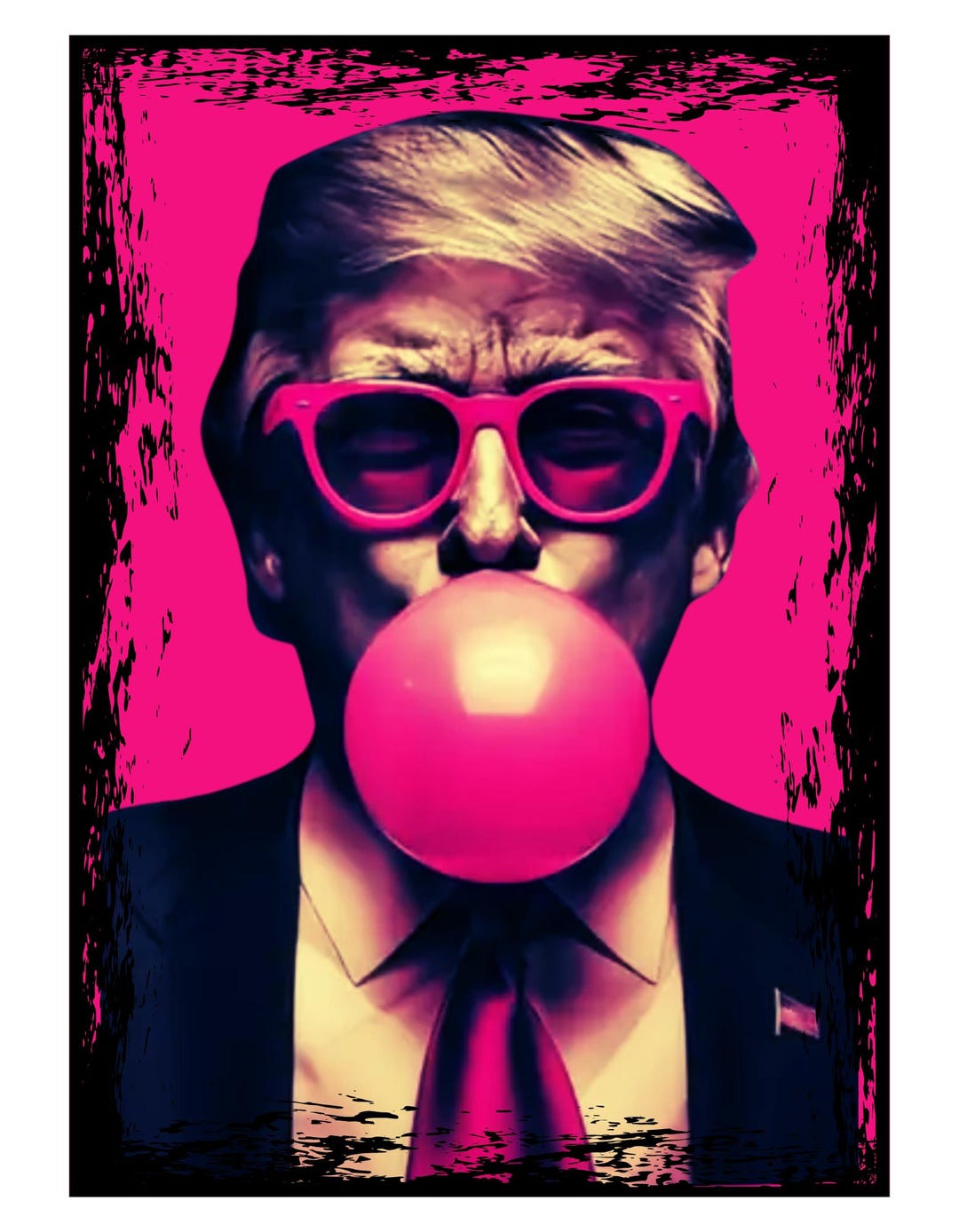 President Donald Trump PNG Digital Download Pink Sun Glasses Trump ...