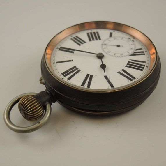 Large Goliath Sized pocket watch 66mm wide c1890 - Gem