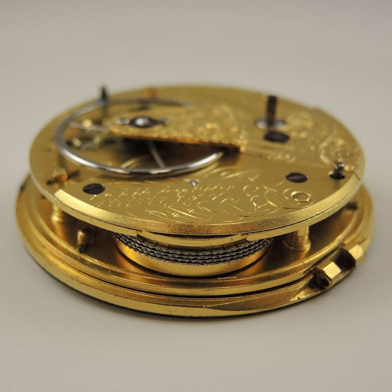 Early English fusee pocket watch movement. Sagar, Bla… - Gem
