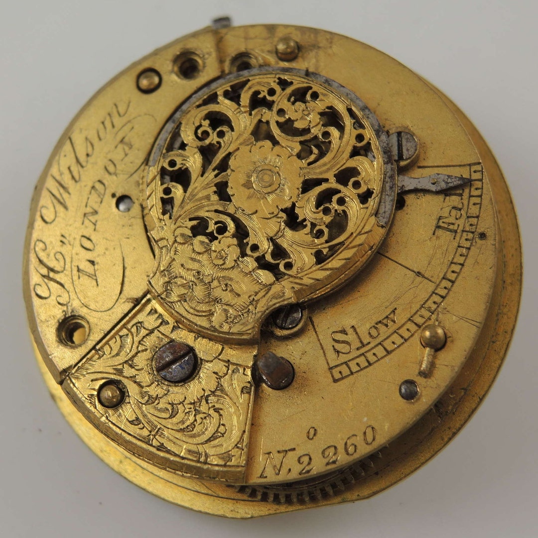 English Verge Fusee Pocket Watch Movement. Wilson, London C1830 - Etsy