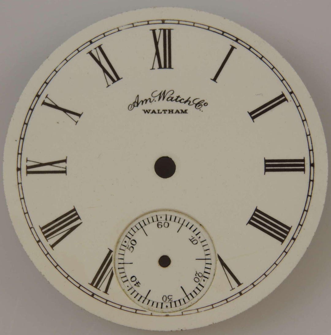 8s Waltham Pocket Watch Dial - Etsy