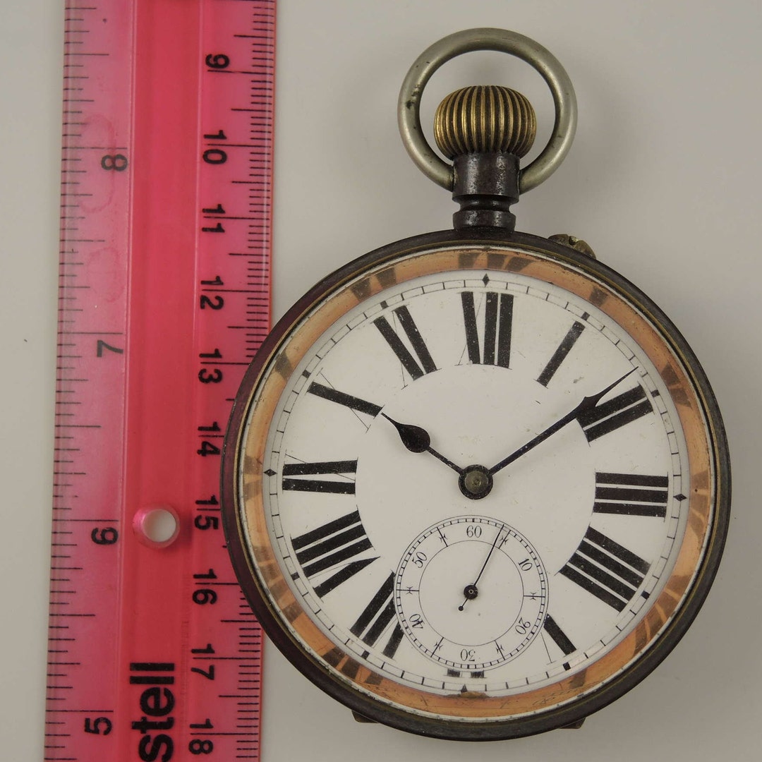 Large Goliath Sized Pocket Watch 66mm Wide C1890 - Etsy