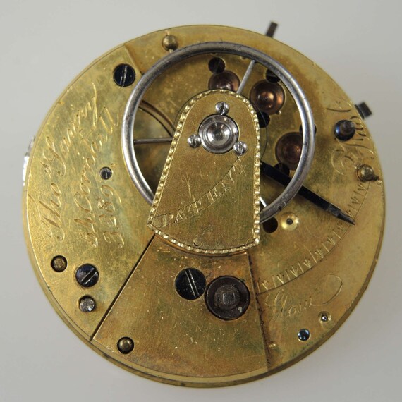 English fusee MASSEY II pocket watch movement by Savo… - Gem