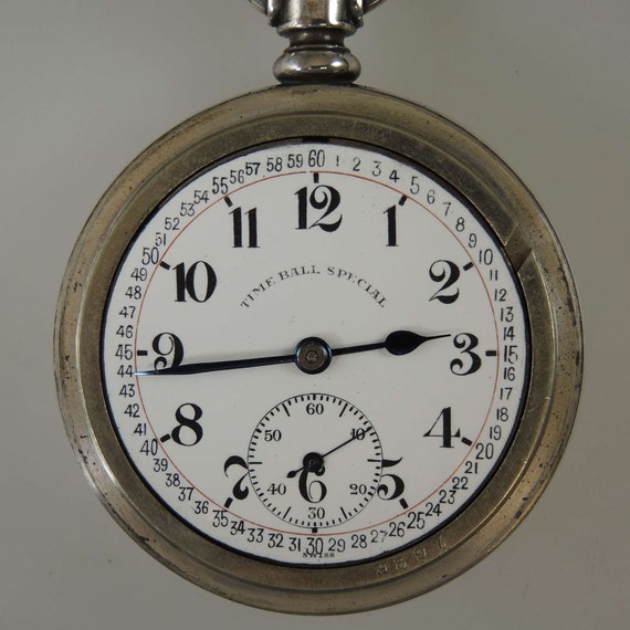 Unusual Swiss fake BALL pocket watch c1890 - Gem