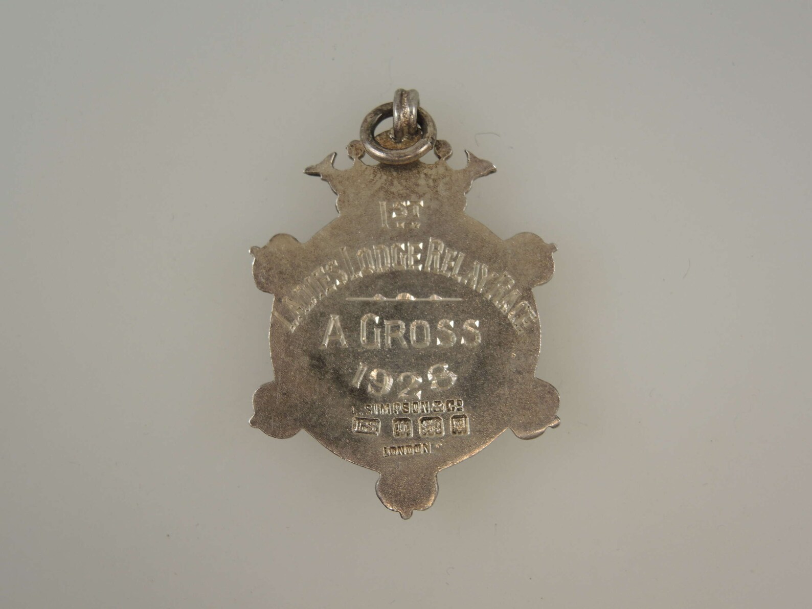English Silver Enamel Shield of Abraham Fob London 1928 - Etsy