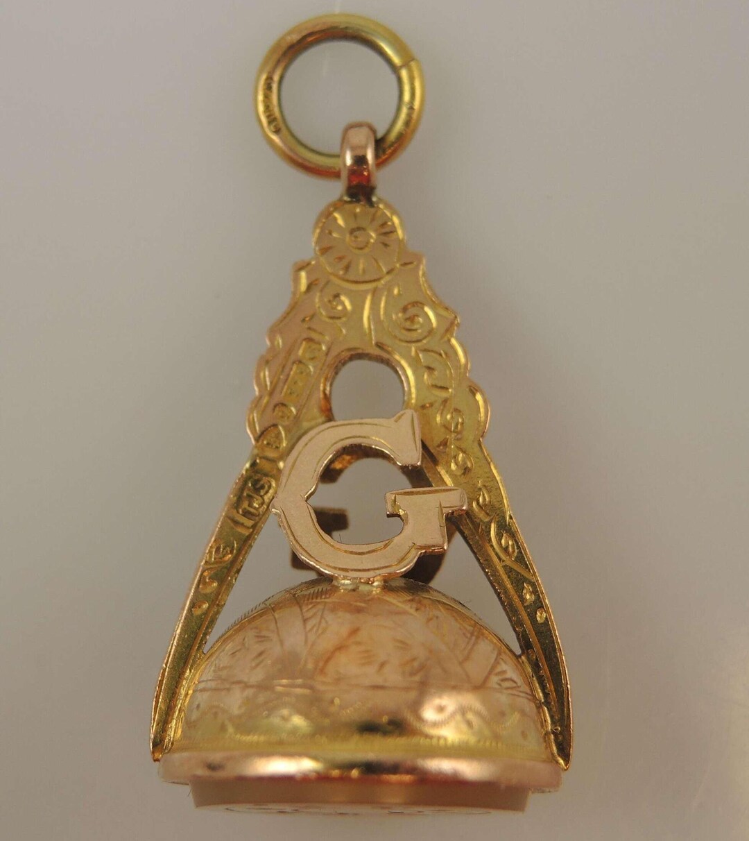 Solid 9K Gold Masonic Seal Fob 1916 - Etsy