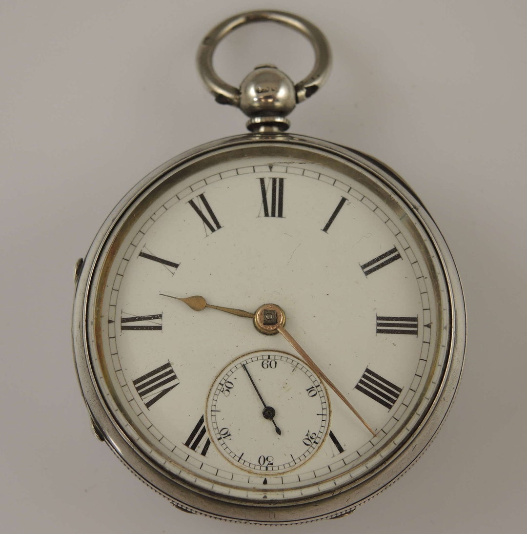 Victorian English Silver Key Wound Pocket Watch. Chester 1887 - Etsy