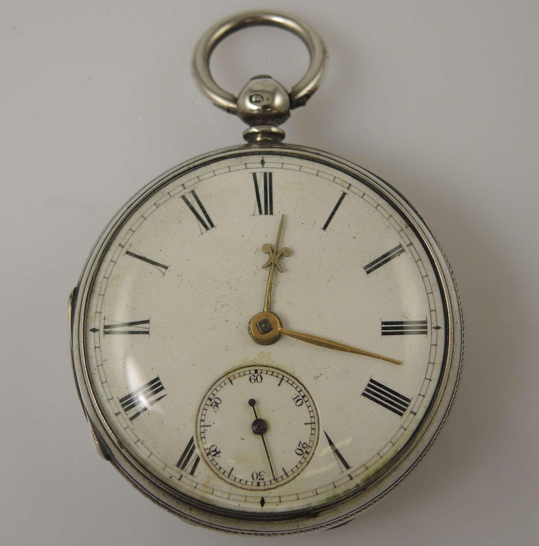 Victorian English Silver Pocket Watch London 1870 - Etsy