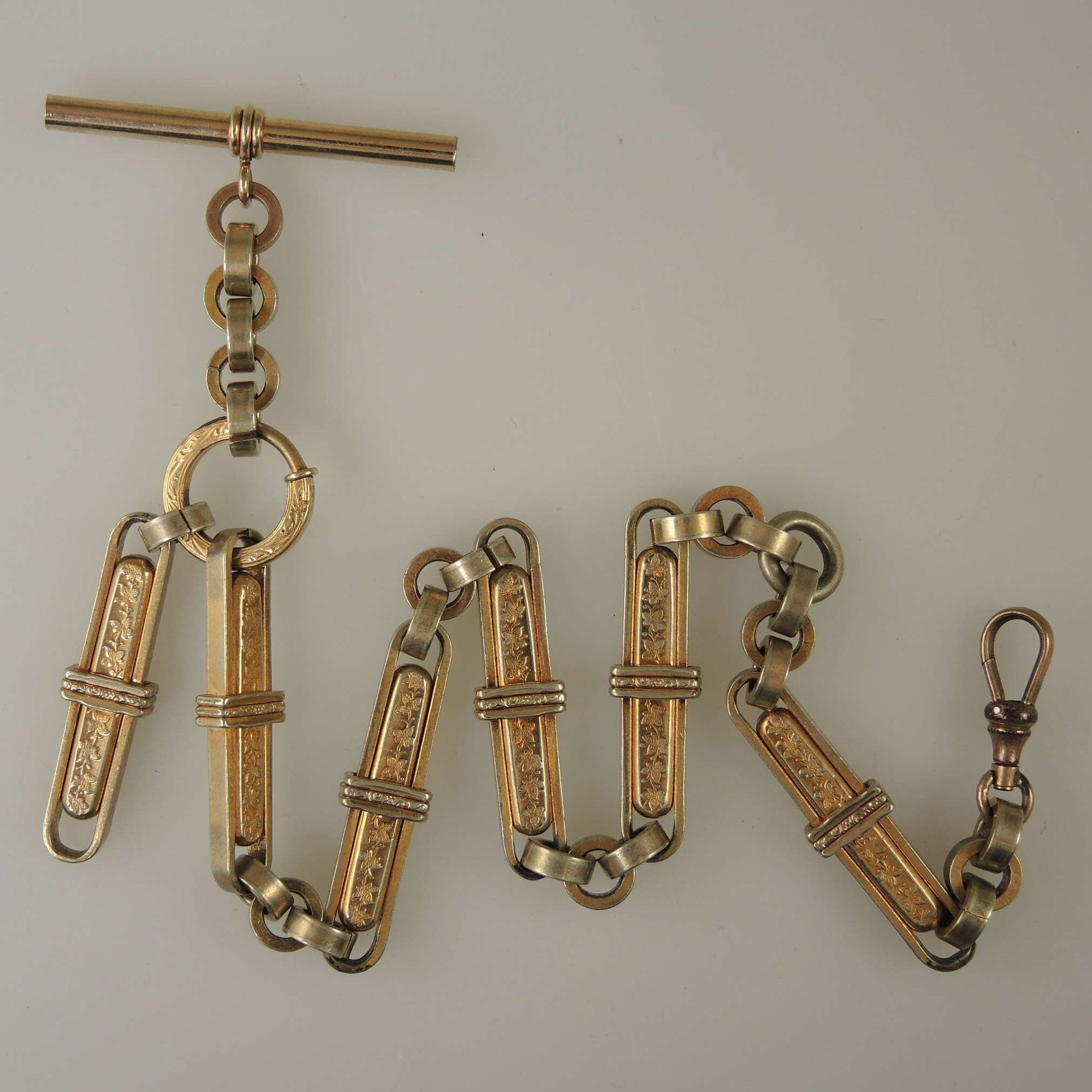 Massive Gold Plated Victorian Pocket Watch Chain C1890 - Etsy