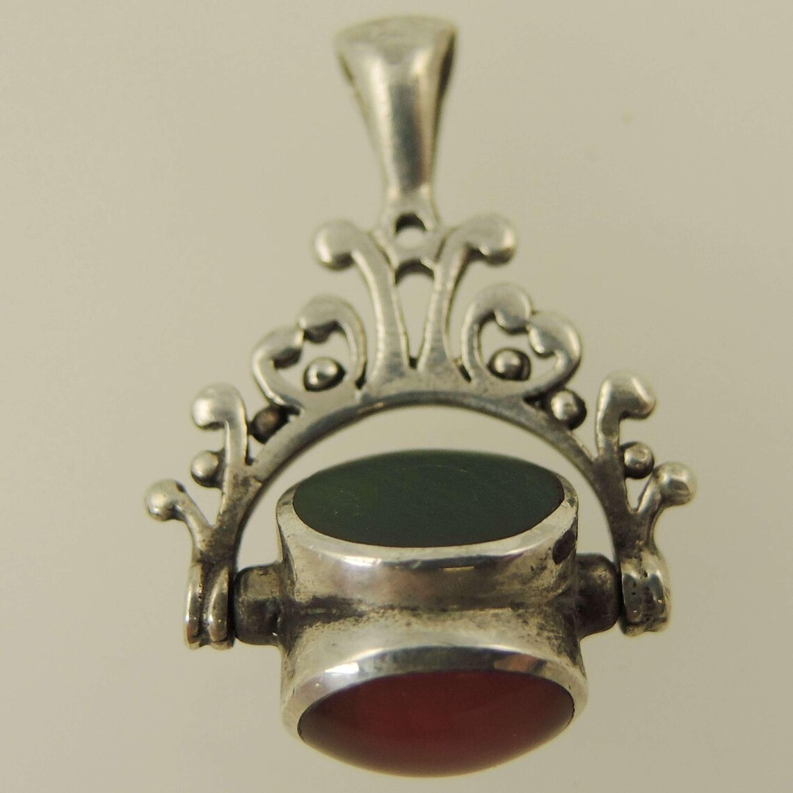 Silver Stone Set Swivel - Etsy