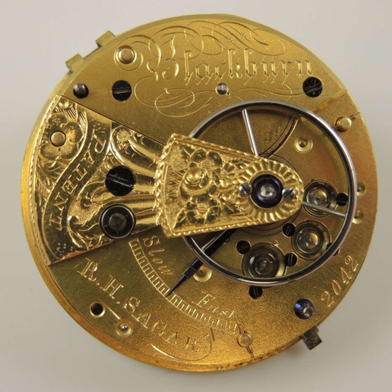 Early English fusee pocket watch movement. Sagar, Bla… - Gem