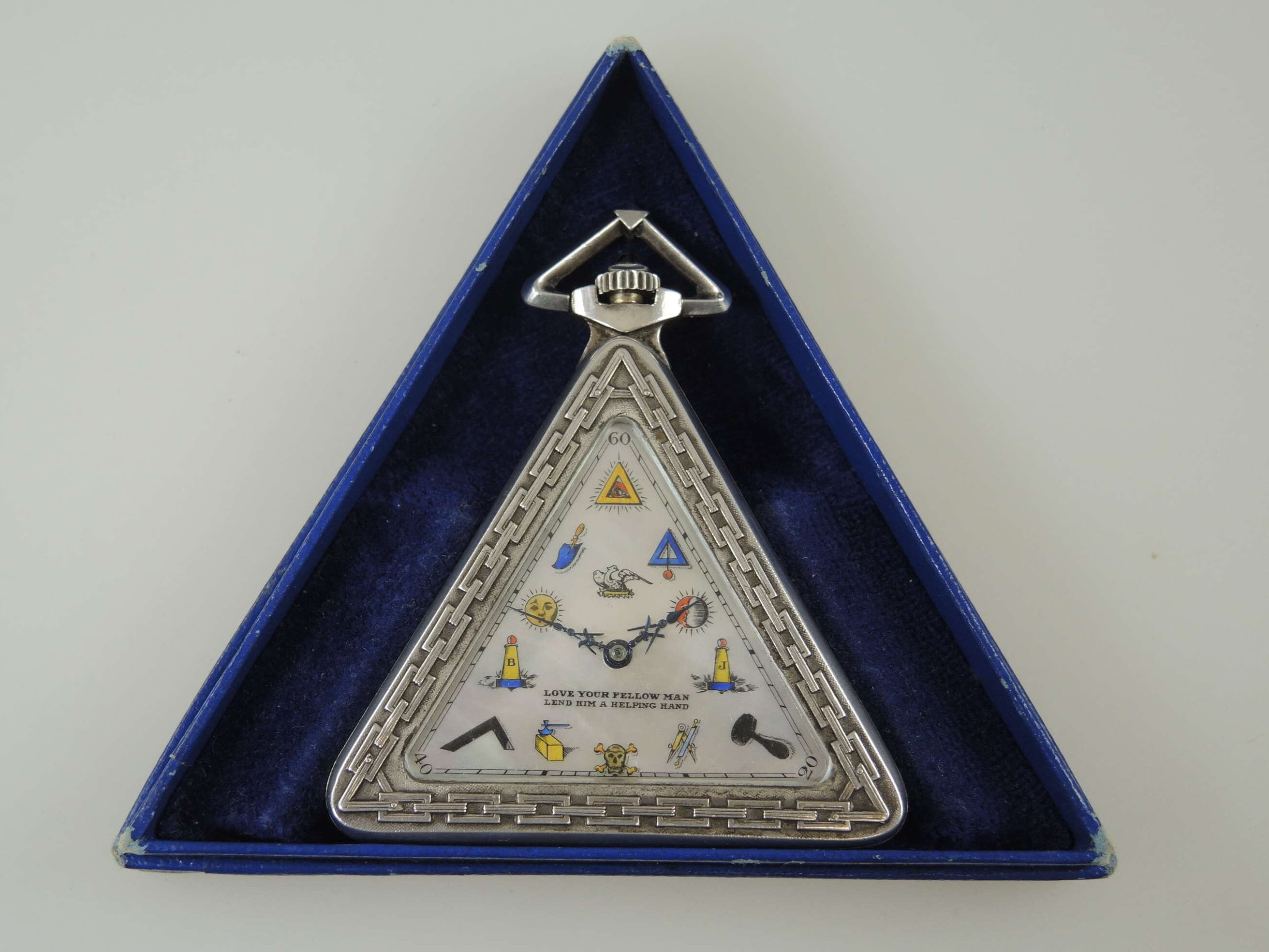 Original Silver Triangular MASONIC Pocket Watch With ORIG Box C1929 - Etsy