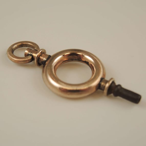 Victorian 15K gold cased pocket watch key c1890 - Gem
