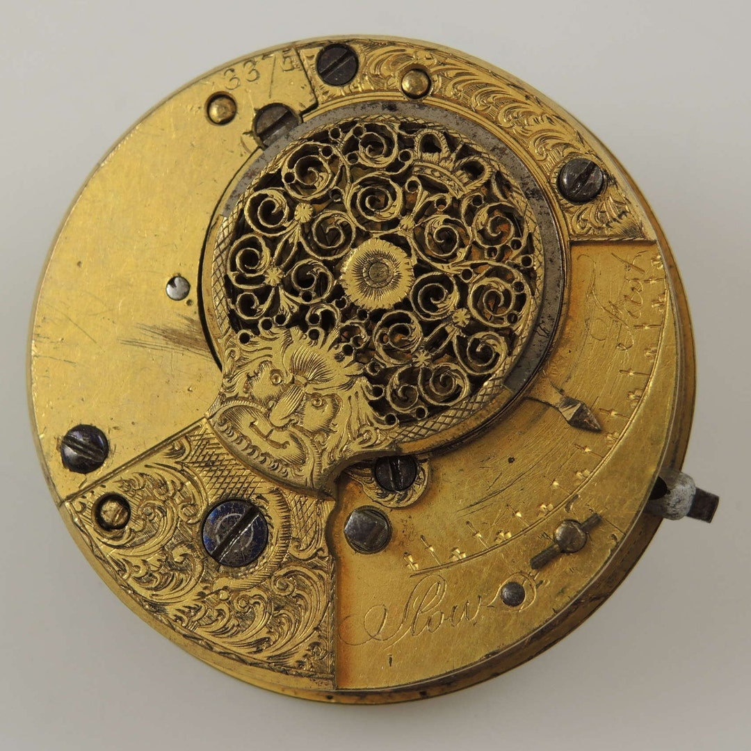 English Verge Fusee Pocket Watch Movement C1810 - Etsy
