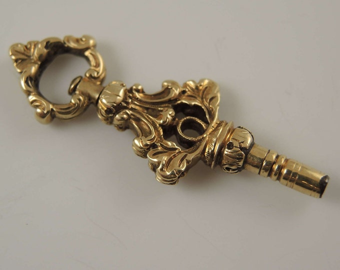 Solid 18K Gold Georgian Pocket Watch Key C1820 - Etsy
