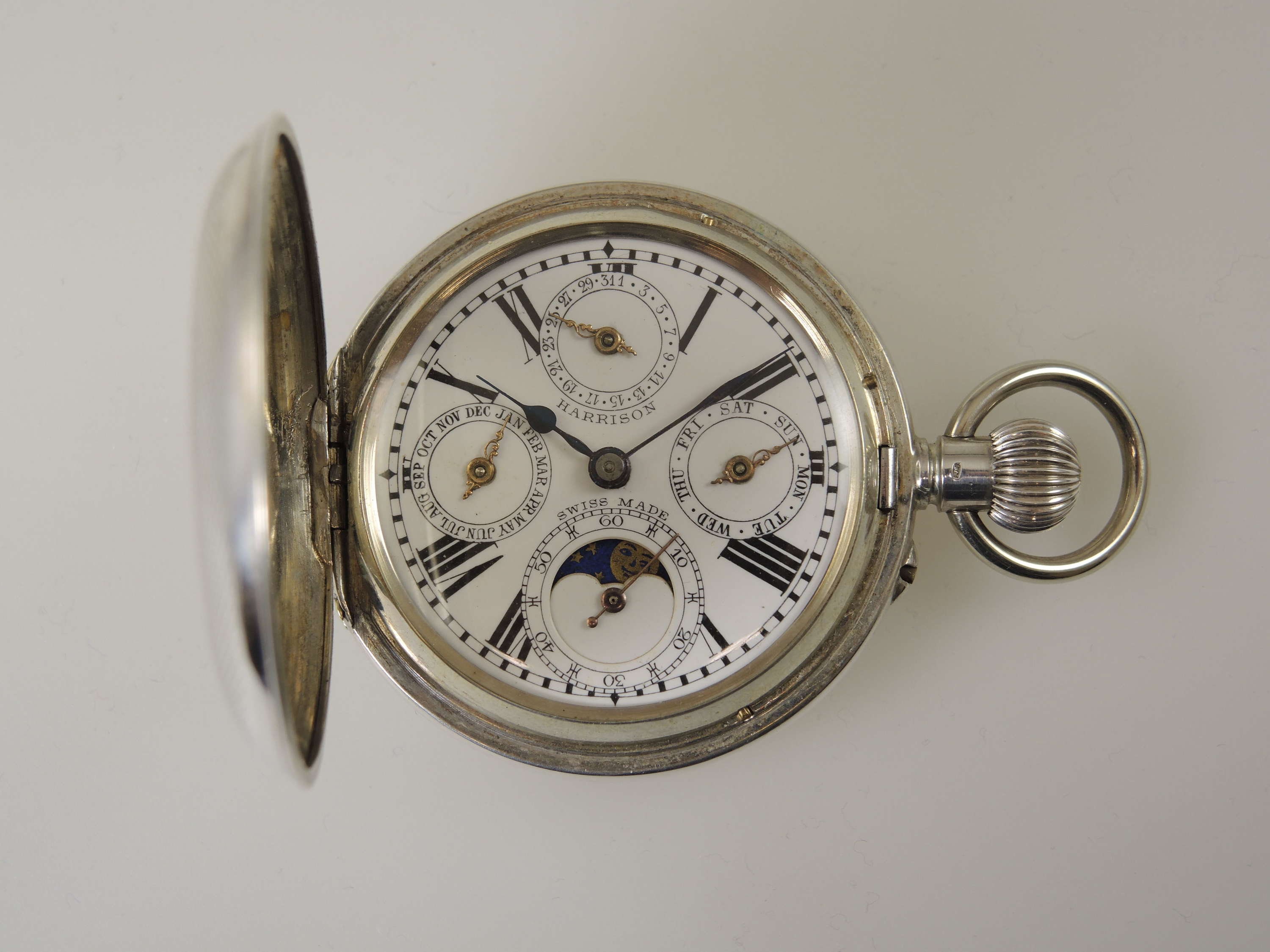 Moon Phase Pocket Watch