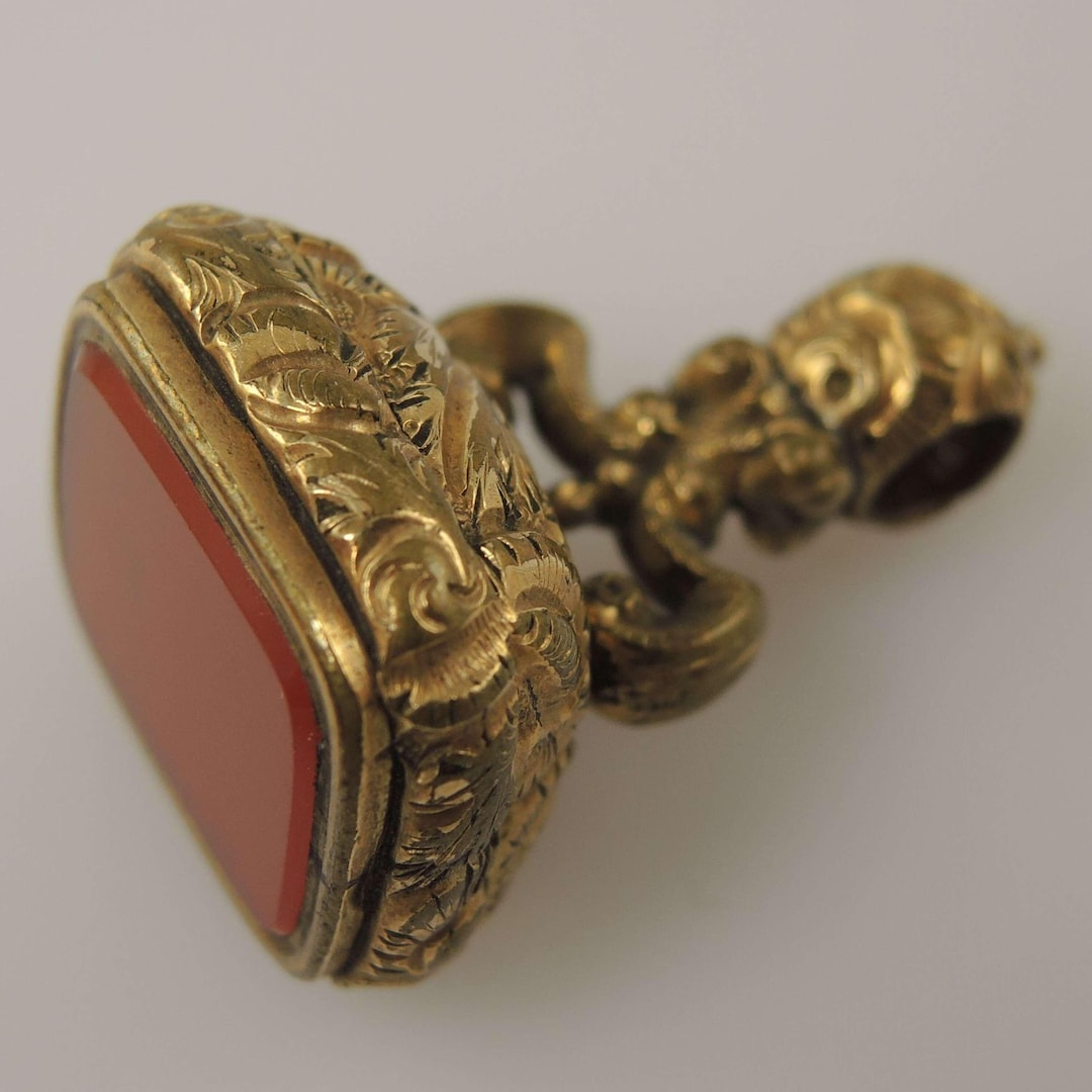 Fancy Gilt Victorian Stone Set Seal C1850 - Etsy