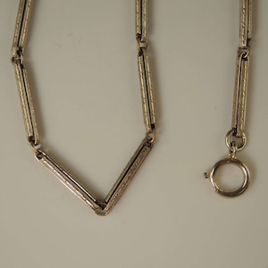 Antique White Gold Filled Watch Chain C1910 - Etsy
