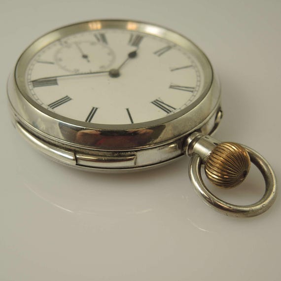 Silver quarter repeater pocket watch by Stauffer & Co… - Gem
