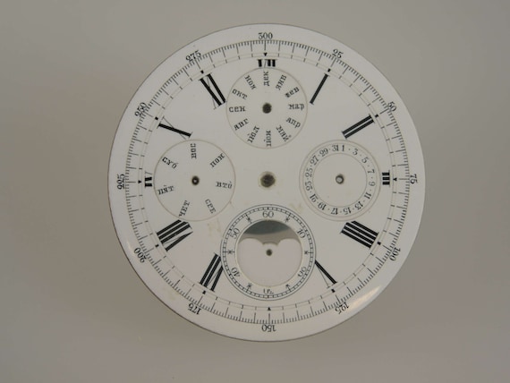 Calendar moonphase chronograph dial. Made for Russian… - Gem