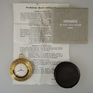 Unused Hermes World Time Pocket Watch C1960 - Etsy