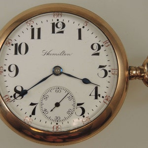 18s 17 Jewel Hamilton 925 Hunter Pocket Watch C1911 - Etsy