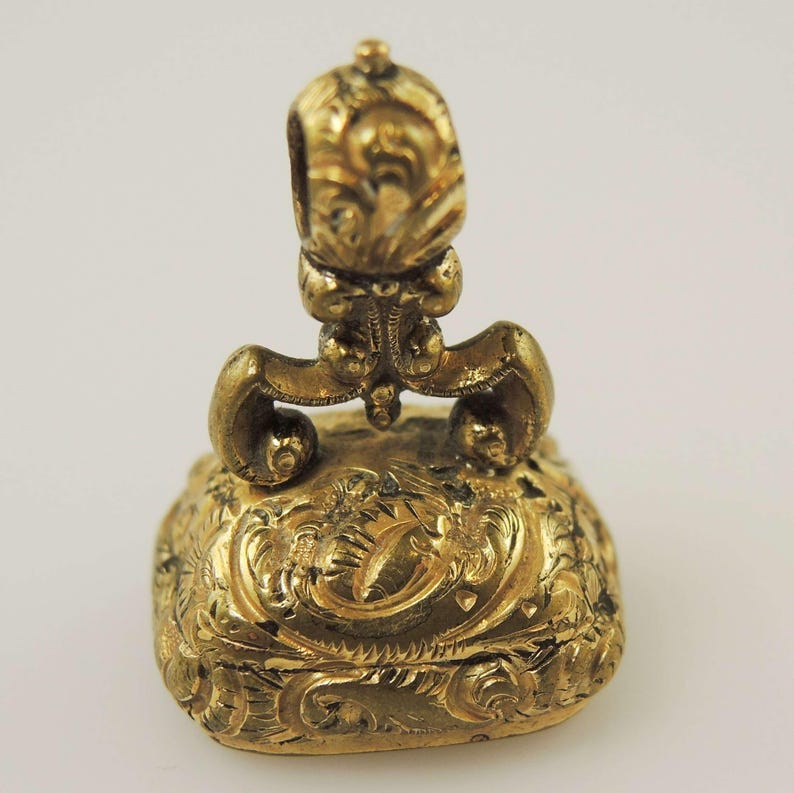 Fancy Gilt Victorian Stone Set Seal C1850 - Etsy