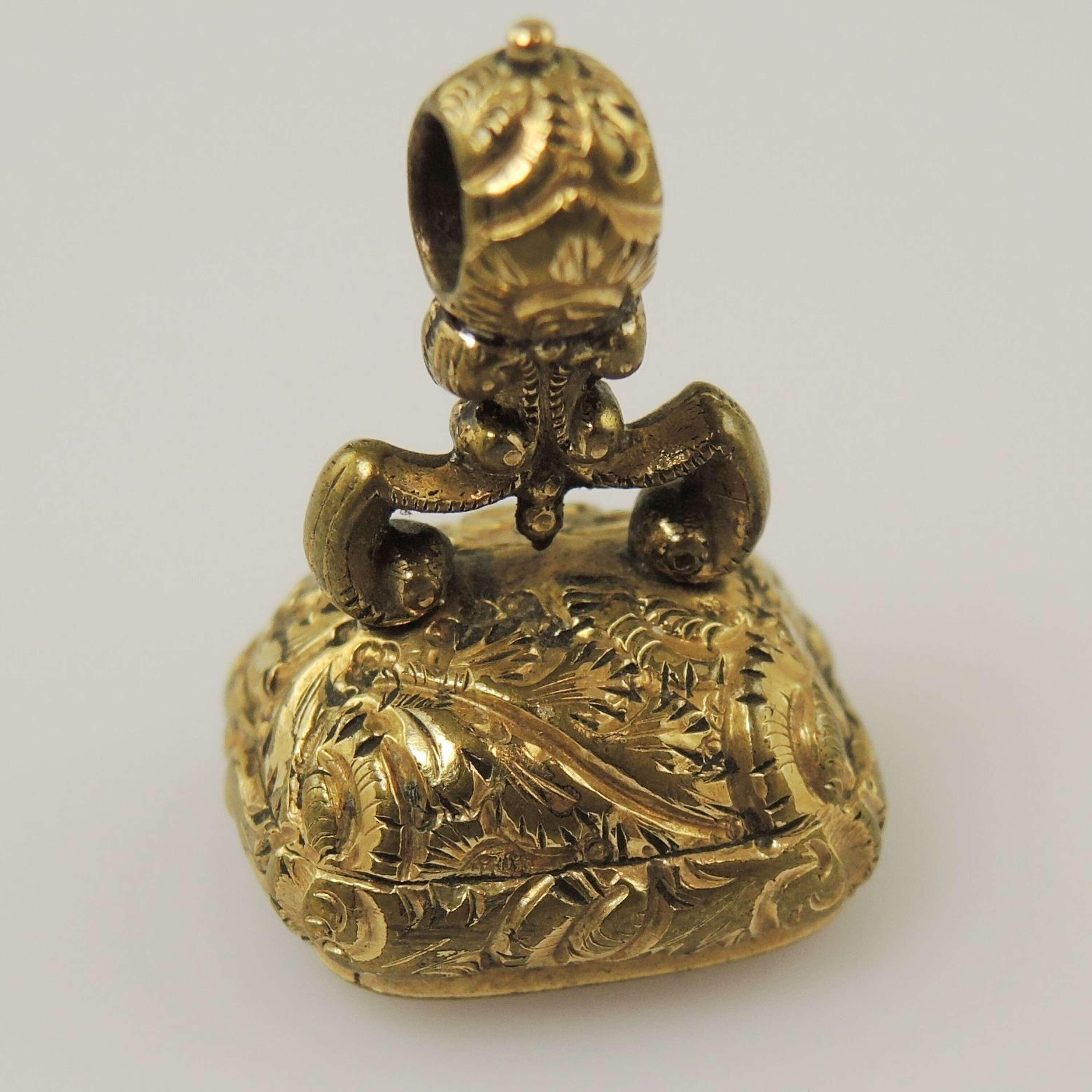 Fancy Gilt Victorian Stone Set Seal C1850 - Etsy
